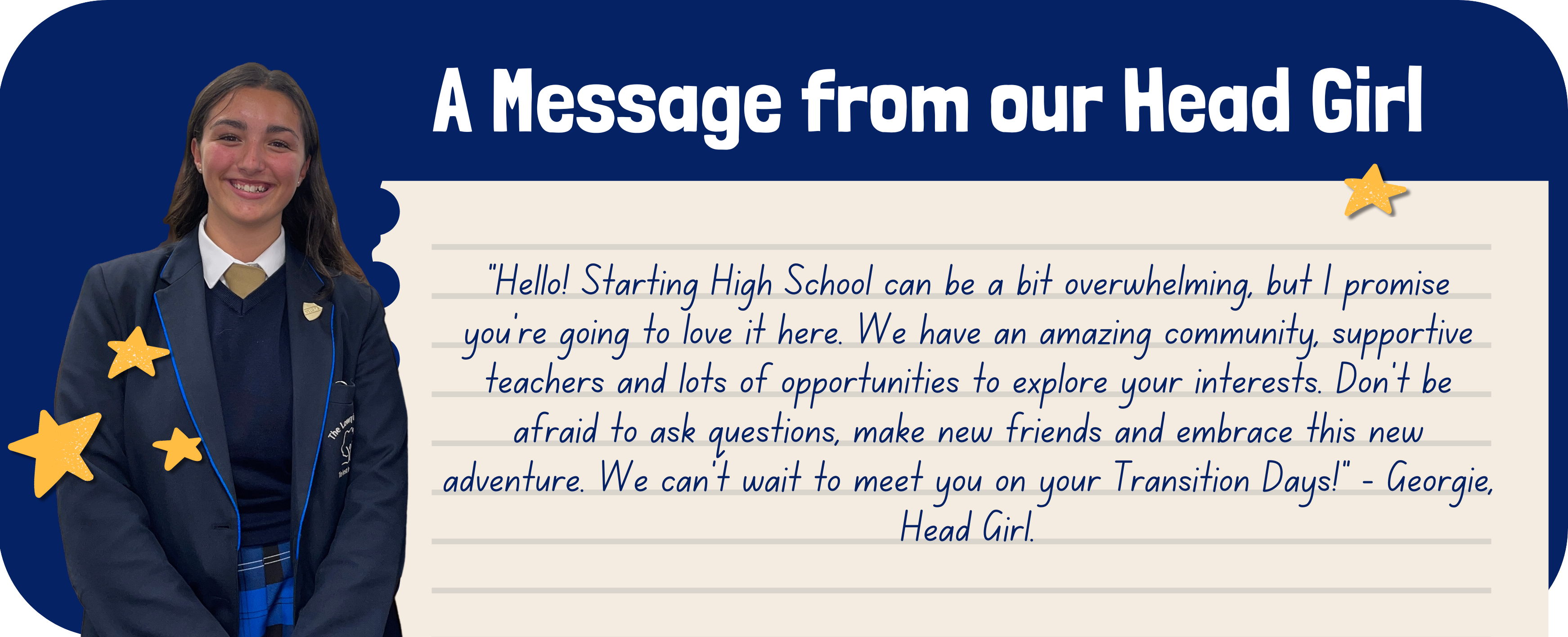 Year 7 Transition | Admissions | The Lowry Academy